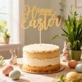 Easter Cake Toppers, Staron Gold Alphabet Egg Scallion Paper Cake ...