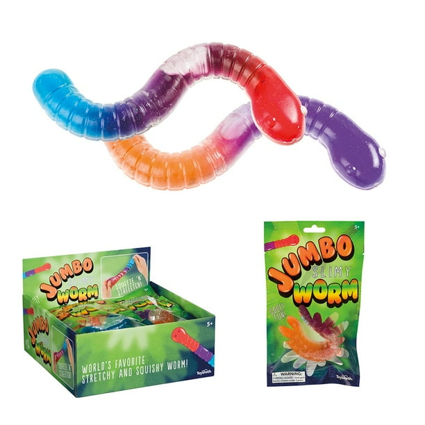 The Jumbo Squishy Stretchy Slimy Worm - Walmart.com - Walmart.com