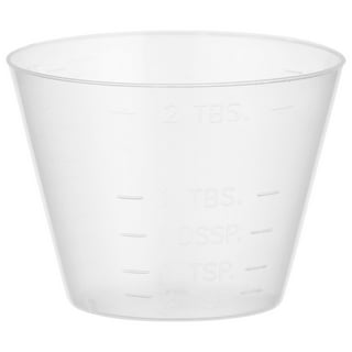 Clear Medicine Cups (1oz) - Pack of 500 - Plastic Disposable Graduated ...