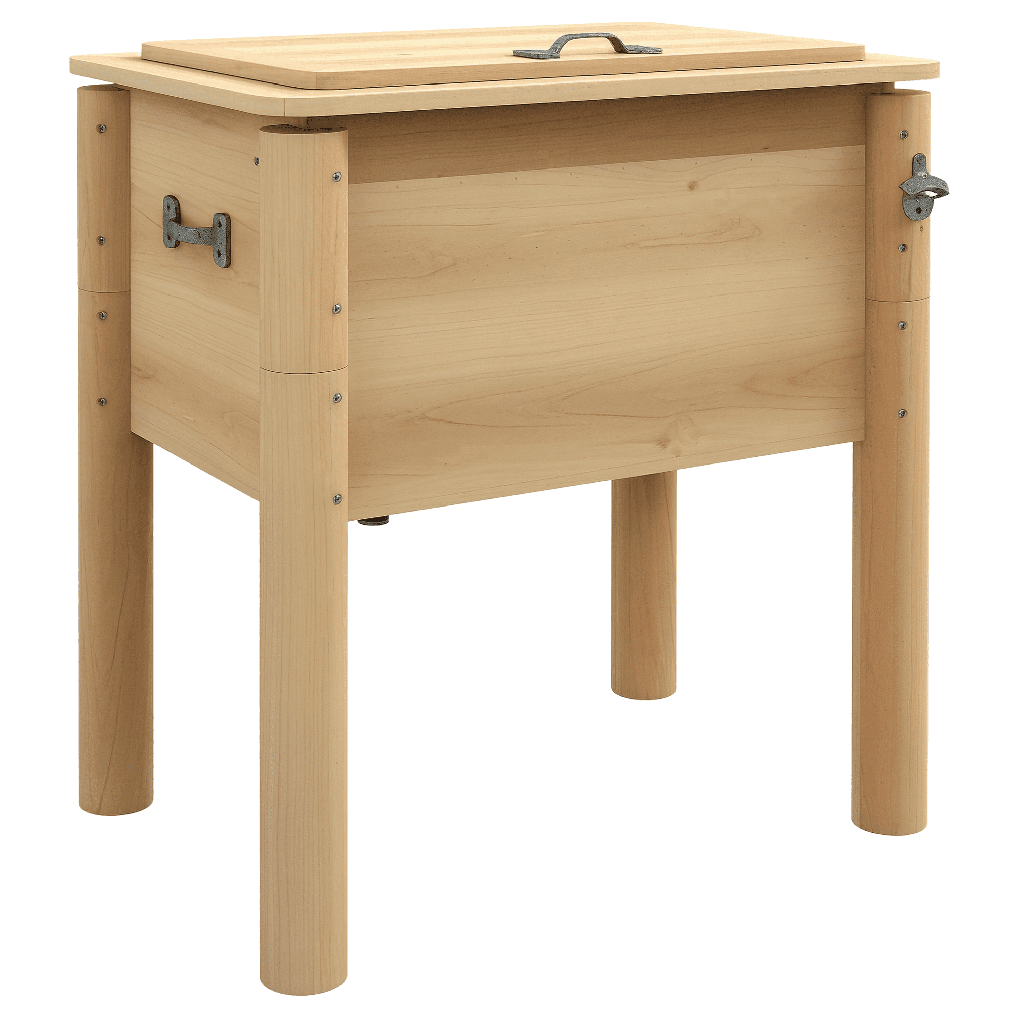 Click here for Outsunny 54-Qt Wooden Patio Cooler  Outdoor Cooler... prices