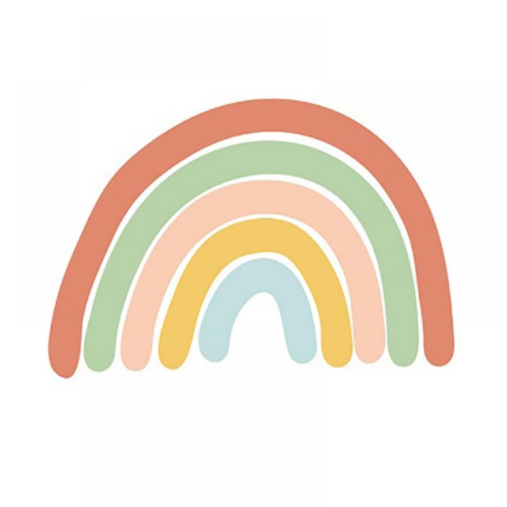 Rainbow Wall Decals - Hand Drawn Rainbow Wall Sticker, Boho Rainbow ...