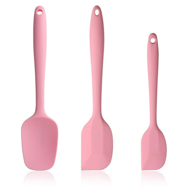 Silicone Spatula 3-piece Set, Ergonomic Handle High Heat-Resistant ...