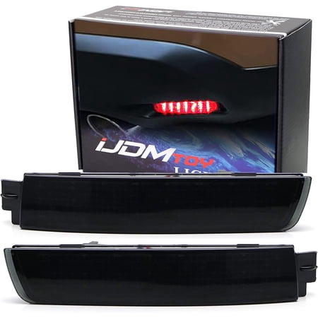 Dark Smoked Lens 48-SMD LED Bumper Reflector Lights Compatible With ...