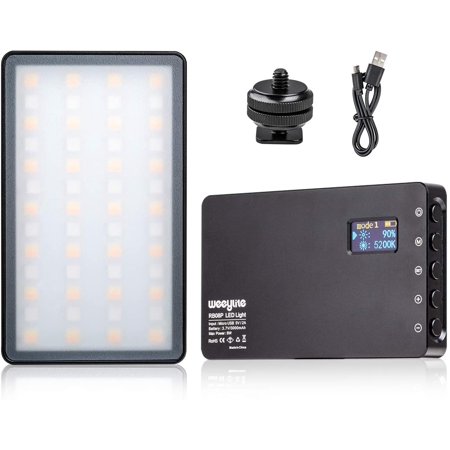 RGB Video Light, with Built-in Rechargeable y,Portable On Camera Light ...