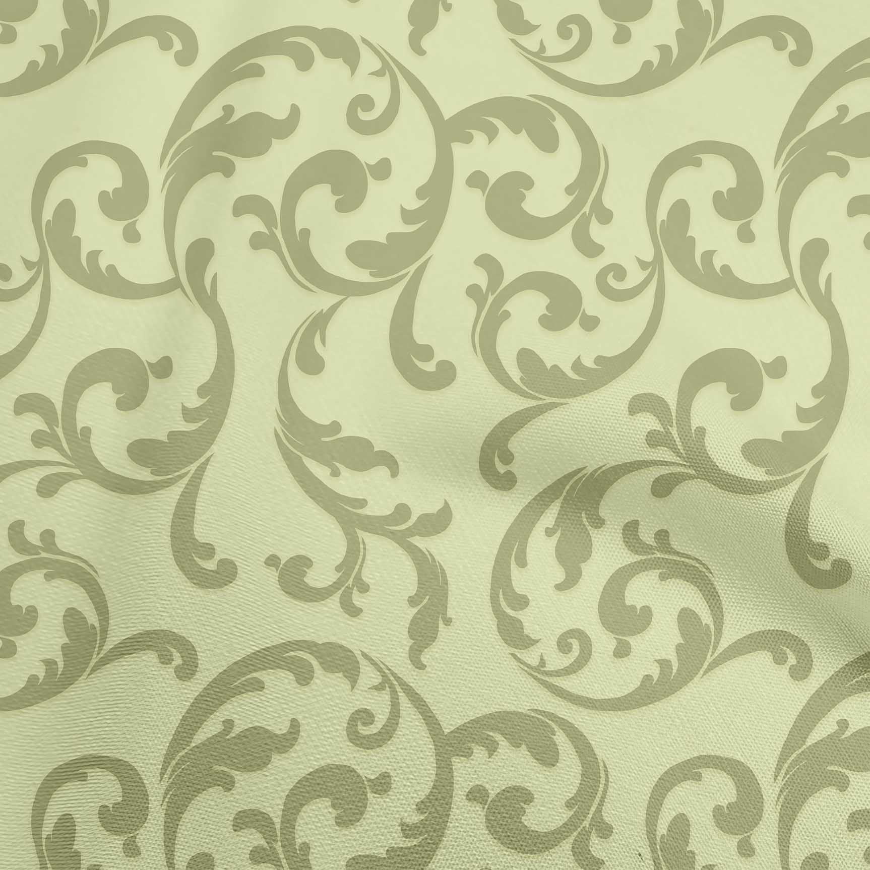 oneOone Viscose Chiffon Lime Fabric Asian Baroque Sewing Material Print ...