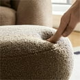 Furvclv Round Ottoman Foot Stool, Wool Cushion Mushroom Stool With ...