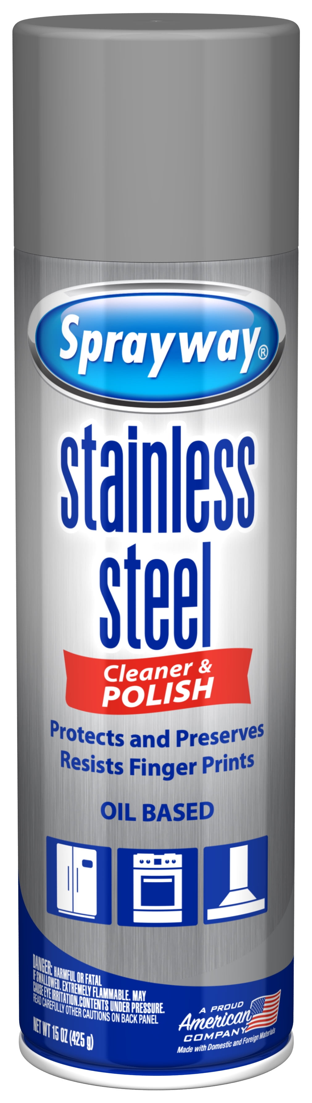 Sprayway Stainless Steel Cleaner and Polish 15 ounce - Walmart.com