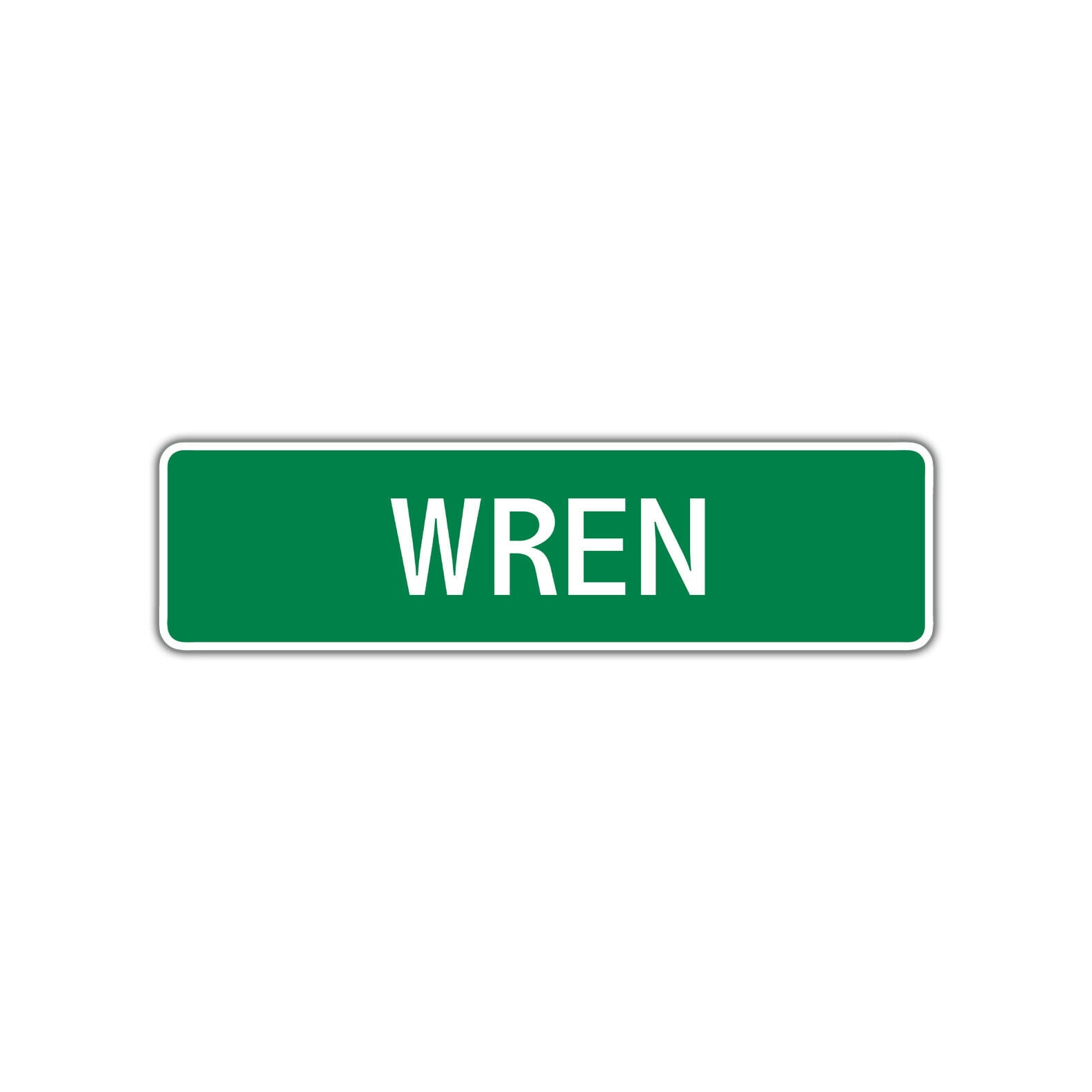 Wren Girls Children Name Letter Printed Plaque Decoration Label Indoor ...