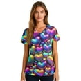 ASDFVBKG Medical Uniform Women Valentine's Day Scrub Tops Plus Size ...