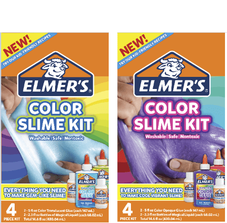 Elmer's Color Slime Kit Bundle Pack: Includes Two DIY Kits - Walmart.com