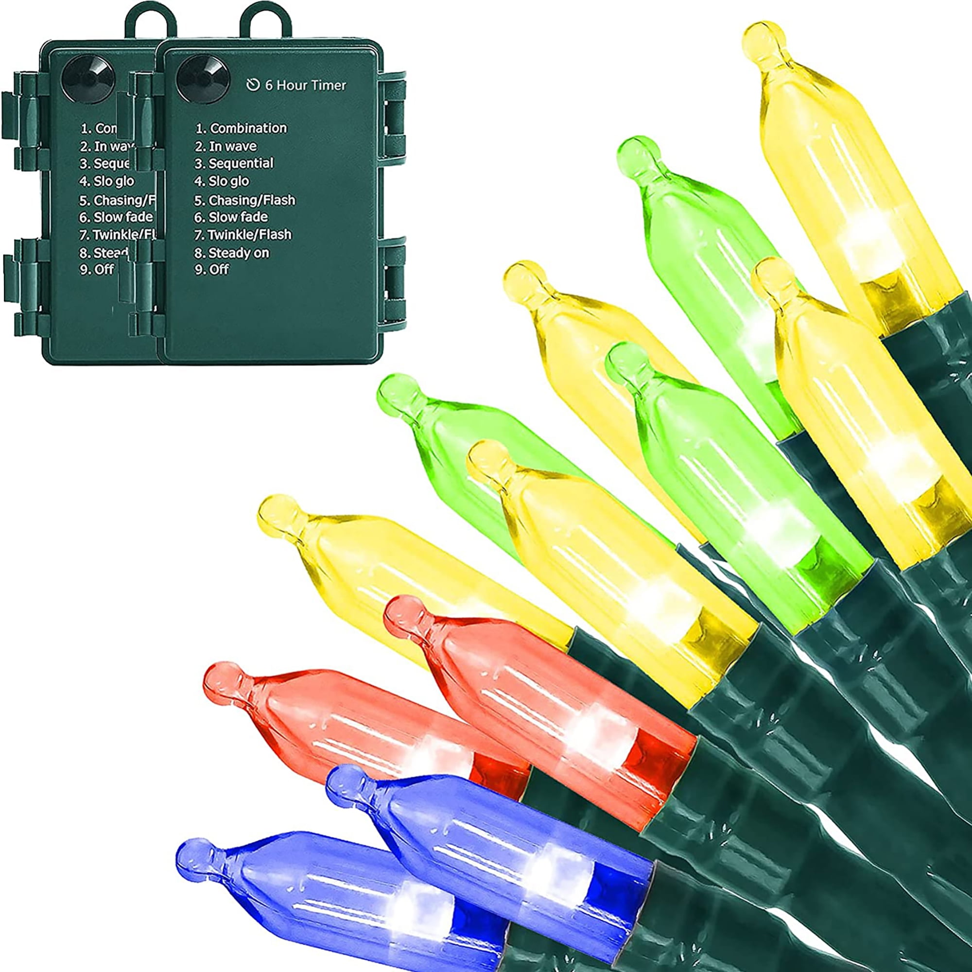 LOENDE Christmas Lights, LED String Light 34ft 100 LED Christmas Lights ...