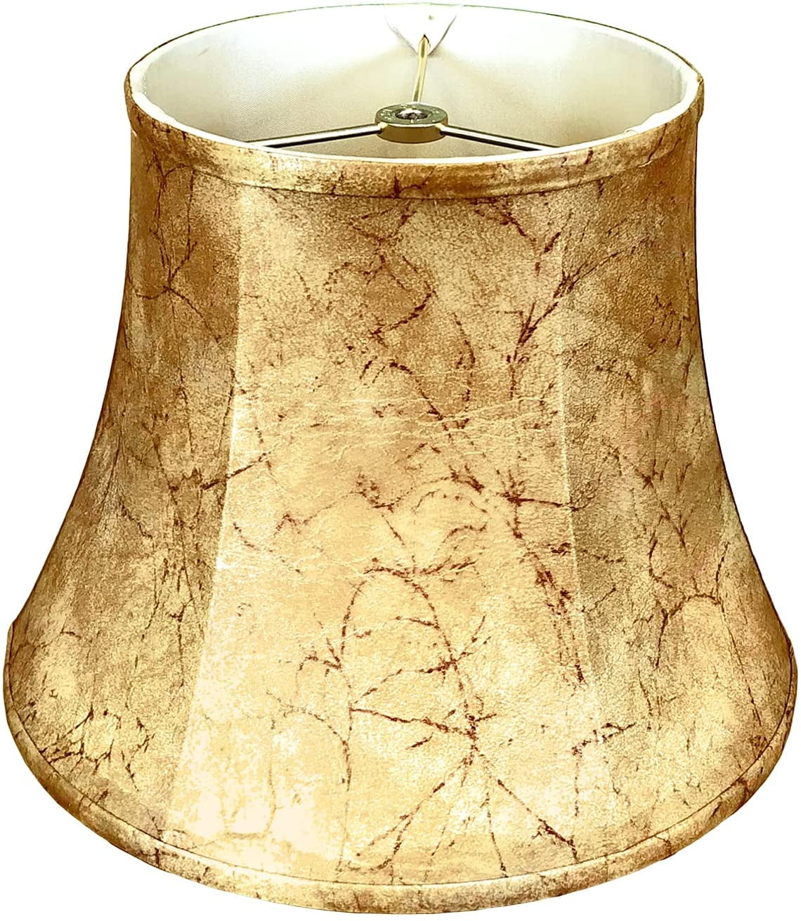 Royal Designs 15" Modified Bell Lamp Shade Faux Rawhide - Walmart.com