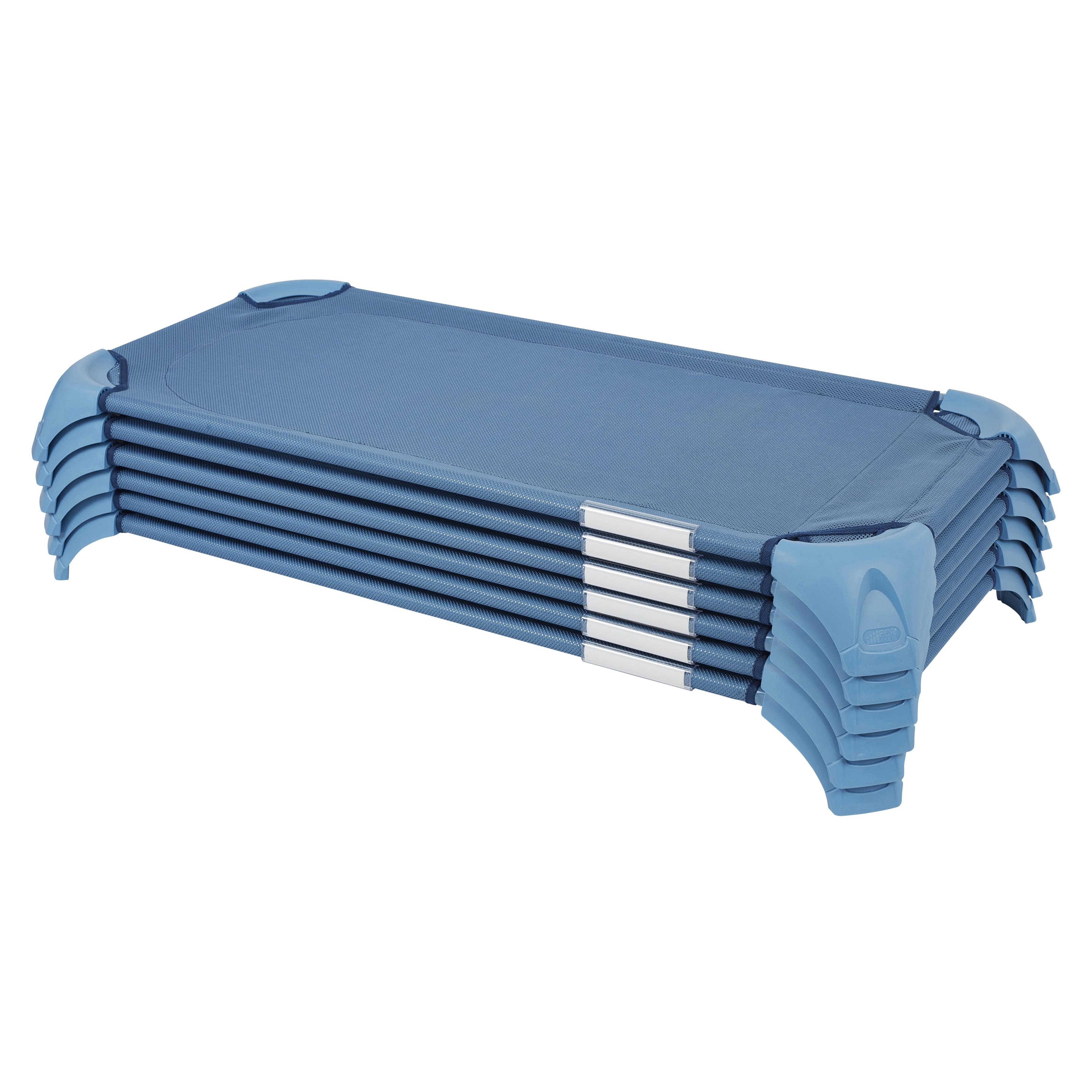 ECR4Kids Stackable Cozy Cot with Storage, Classroom Furniture, Powder ...