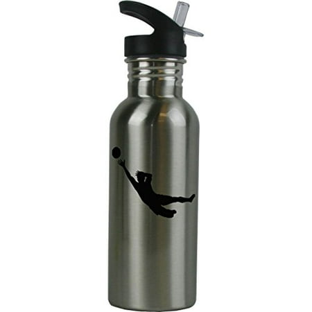Personalized Custom Soccer Goalie Stainless Steel Water Bottle with ...