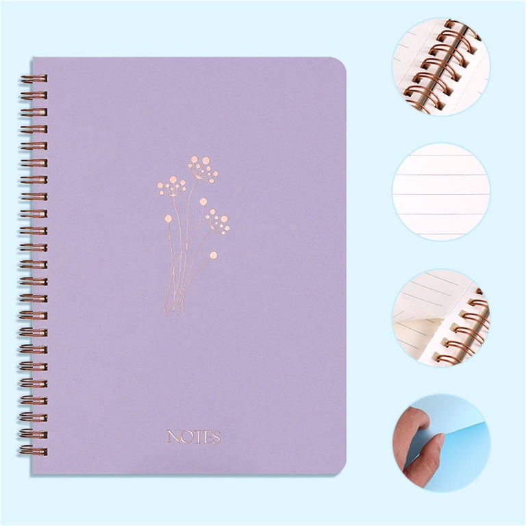 Floral Notebook Aesthetic Ruled For Daily Planning And Meeting Notes ...
