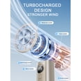Ice Cooling Handheld Turbo Fan, High Speed Brushless Motor Super Strong ...