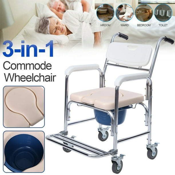 Rolling Commode Chair