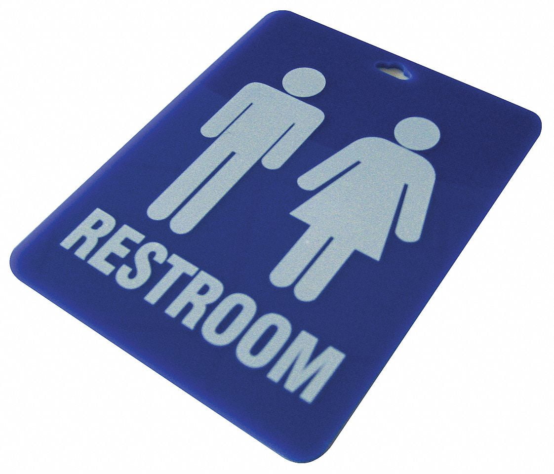 3-1/2" x 4-1/2" Combination Restroom Key Tag, Blue; PK1 - Walmart.com