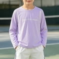 Djtdsds Girls Long Sleeve Athletic Top Breathable Lightweight ...