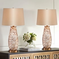 "Regency Hill Traditional Table Lamps 26.5"" High, Set of 2, Cut Glass ...