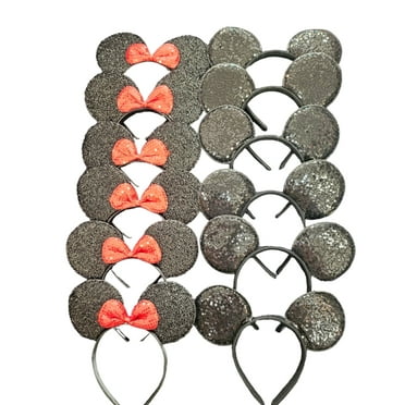 12-Pack Disney Mickey and Minnie Mouse Headbands Ears - Soft ...
