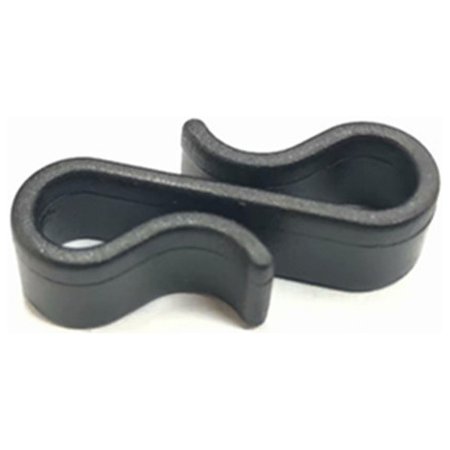 HEIBIN 100 Pieces Plastic Gutter Hooks Christmas Light Hook S-Shaped ...