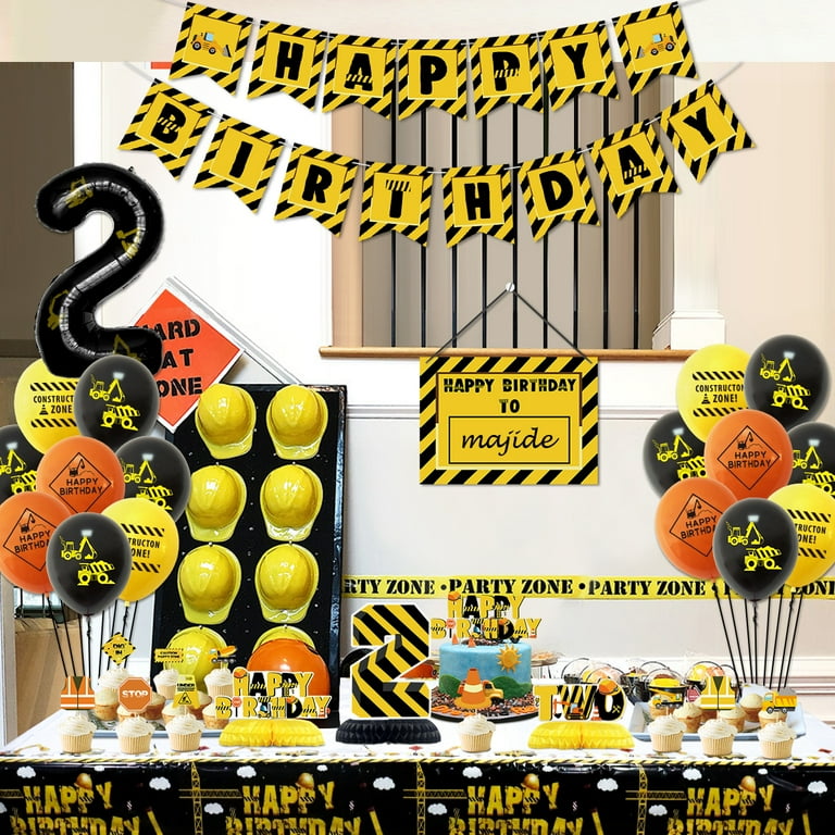 Construction Birthday Banner Ideas