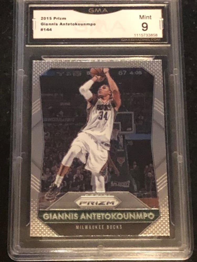 2015-16 Prizm Basketball #144 Giannis Antetokounmpo Bucks GMA 9 Panini ...