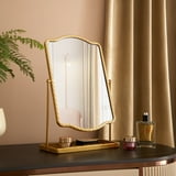Home Decor Collection Stylehouse Gold Table Mirror with Storage ...