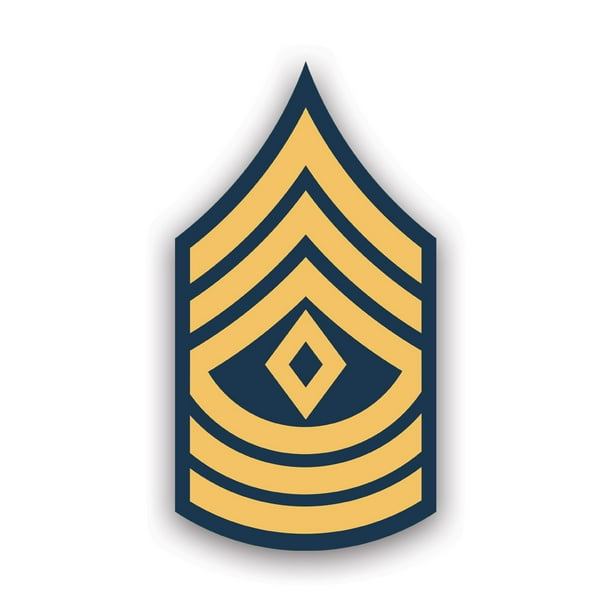 E-8 First Sergeant Insignia Sticker Decal - Self Adhesive Vinyl ...