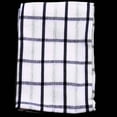 3Piece High Quality Blue White Plaid Striped Tea Towel Kitchen Towel ...