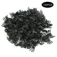 100Pcs Mini Scary Halloween Spider Lifelike Simulated Hairy Black ...