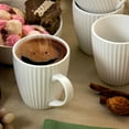 Elama Elle 12 Piece Round Porcelain Mug Set in White - Walmart.com