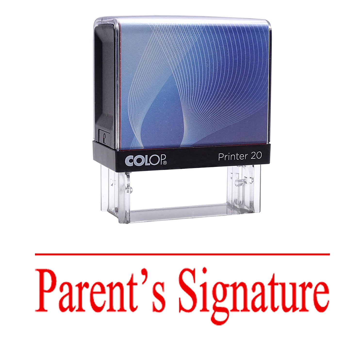 Parents Signature Self Inking Rubber Stamp Samll Red Ink Teachers Stock ...