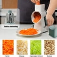Anjinsoft Hand Crank Rotary Cheese Grater and Vegetable Slicer, 3 ...
