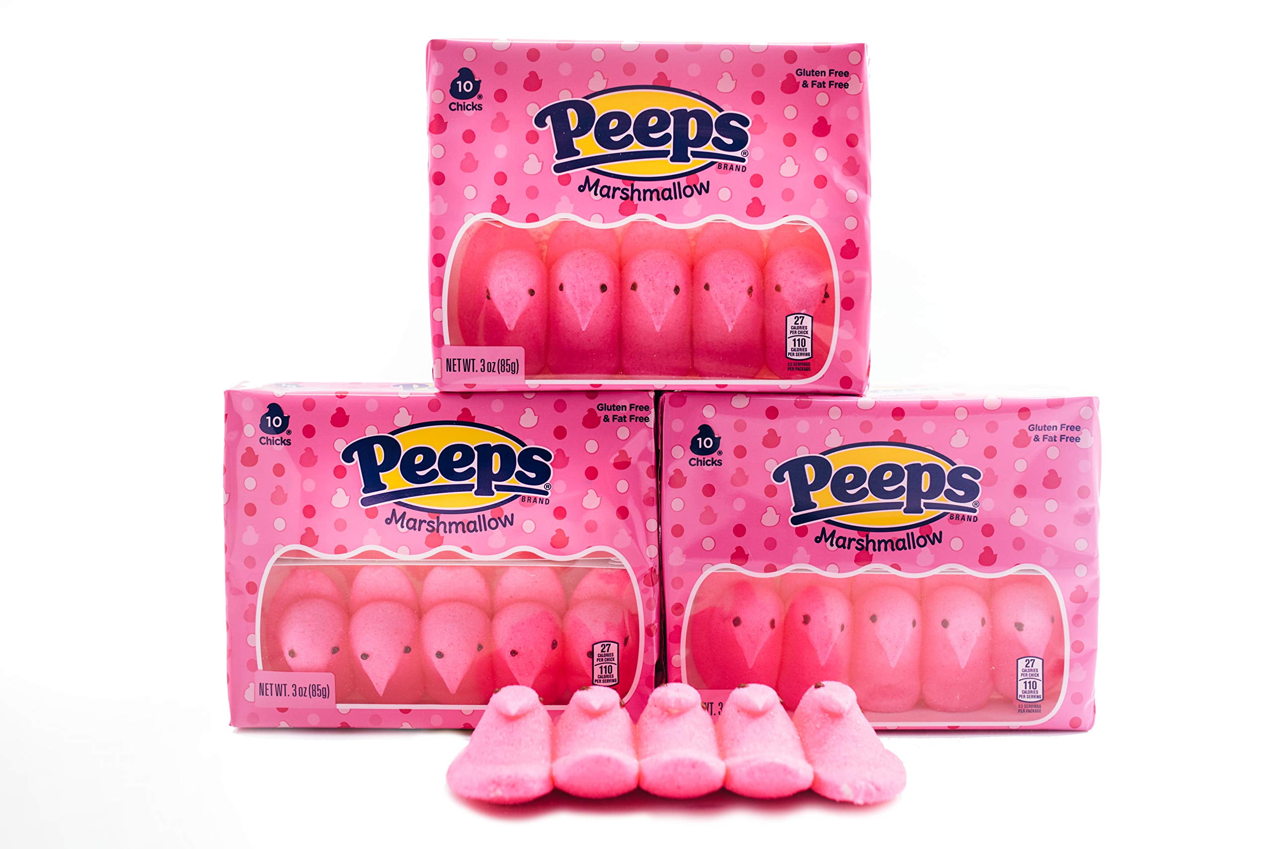Pink Marshmallow Peeps - 3 Packs of 10 - Gluten & Philippines | Ubuy