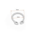 10pcs 304 Stainless Steel External Circlip Retaining Shaft Snap Rings 12mm - Walmart.com
