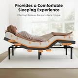 BEDDLE Power Adjustable Metal Platform Bed Base with Wireless Remote ...