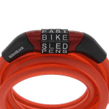 WordLock 8mm x 4 ft Cable Bike Lock- Red - Walmart.com