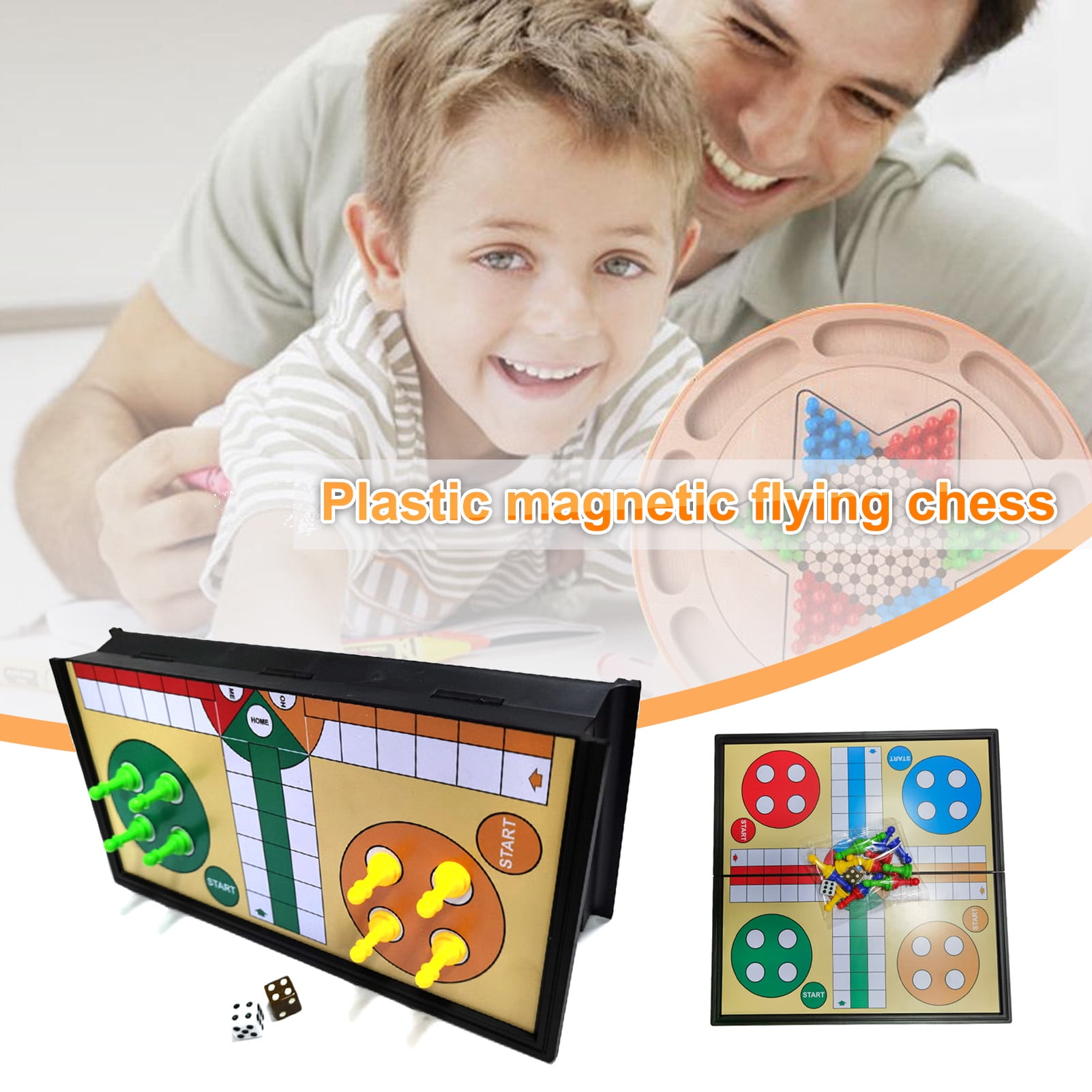 Click here for Unbranded 25cm Ludo Board Game Magnetic 5 In 1 Pla... prices