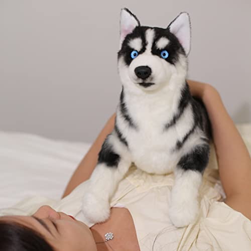 Chongker Dog Stuffed Animals Husky Plush Handmade Realistic Toy Dog ...