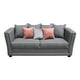 SALA MADELEINE GRIS 3-2-1, SOFA, LOVE SEAT Y SILLON AMOSA GDL MADELEINE ...