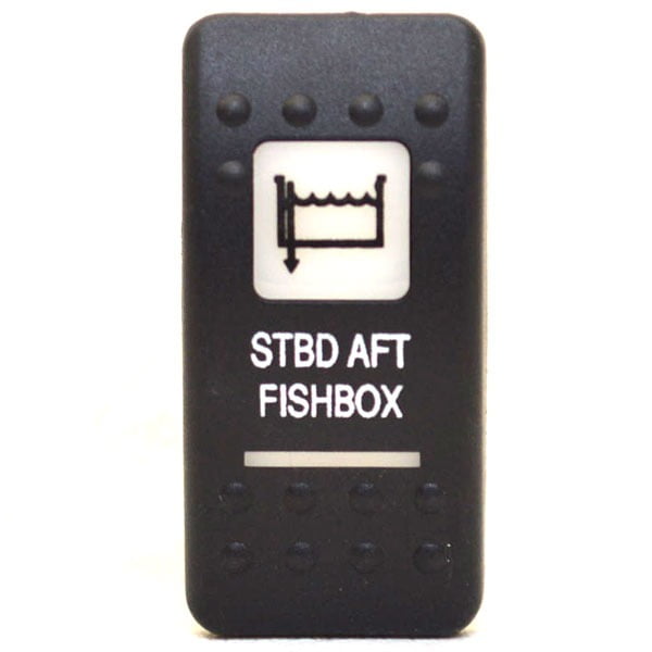 Carling Boat Rocker Switch Plate Cover | STBD AFT Fishbox Actuator ...