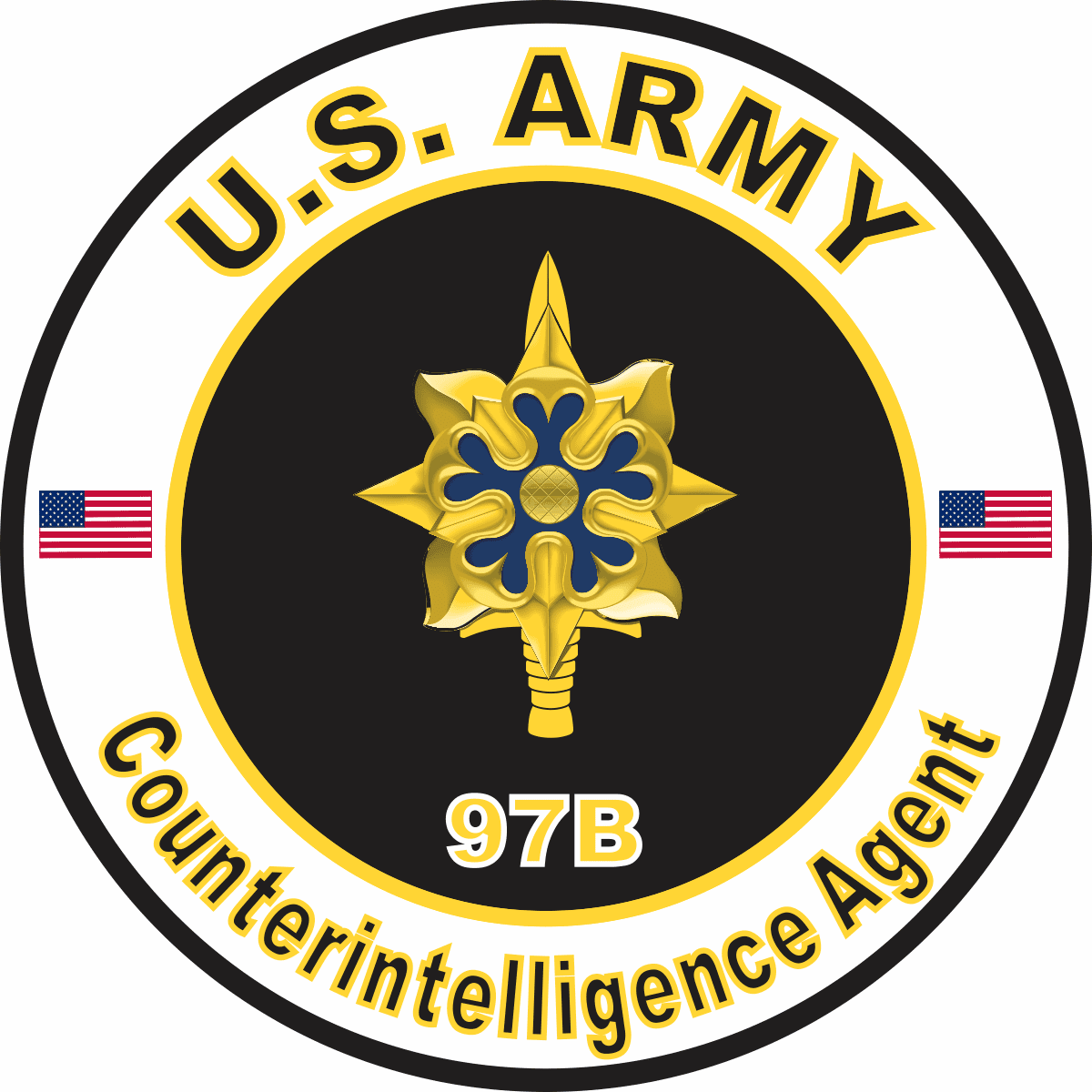 3.8 Inch U.S. Army MOS 97B Counterintelligence Agent - Walmart.com