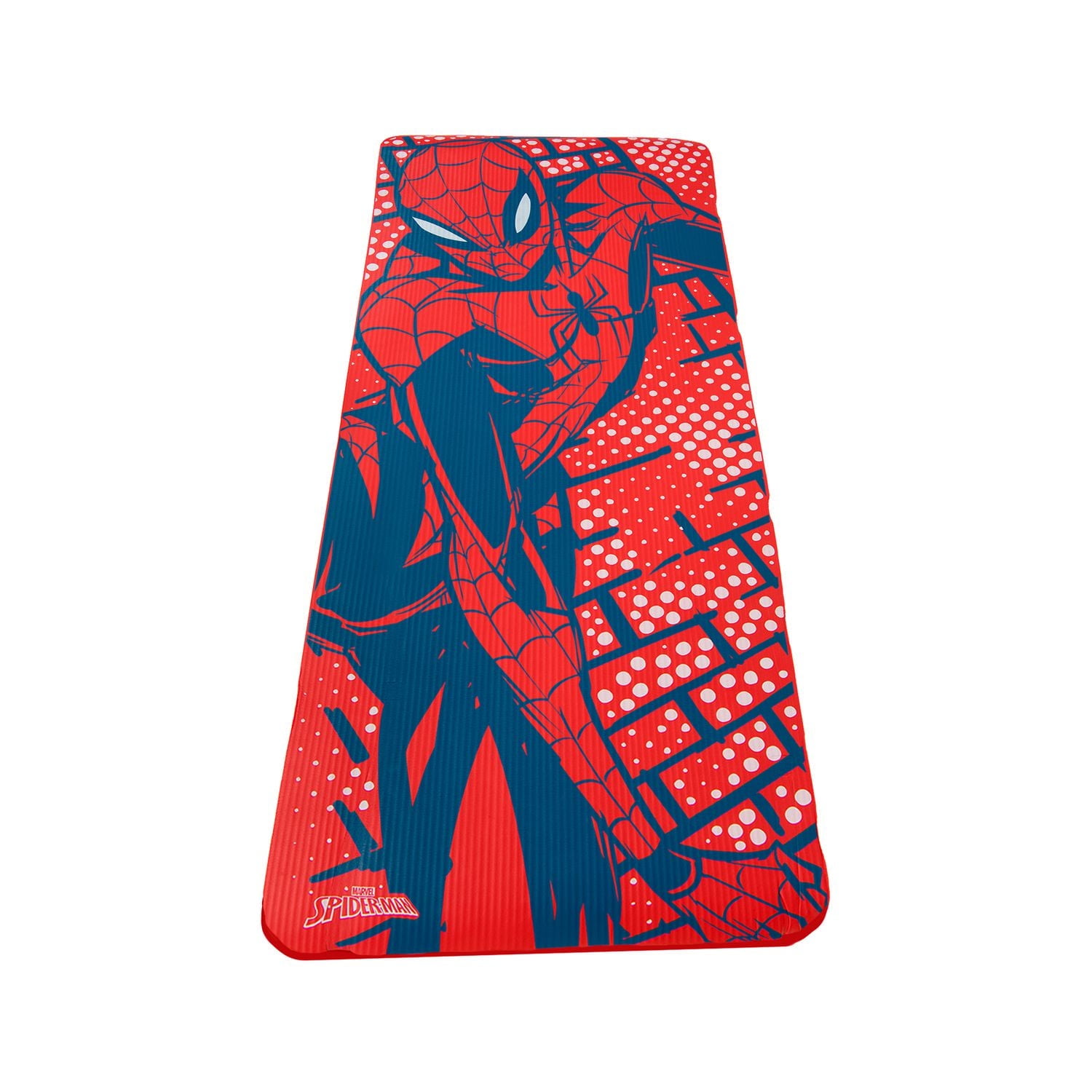 Marvel Spider-Man Comic Art 10mm Exercise Mat – 24” x 60" – Red/Blue ...