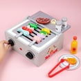 19Pcs BBQ Playset Pretend Play Food Toy Grill Set Barbeque Kitchen ...