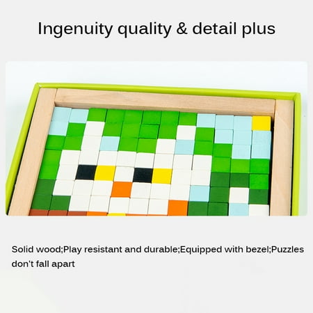 Wooden Pixel Puzzle Mosaic Plane Puzzle Wooden Pixel Puzzle Wooden ...