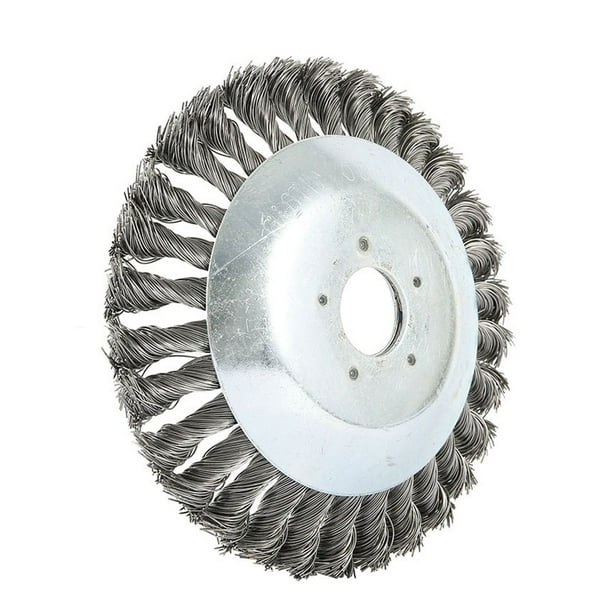 Brosse de Roue de Fil Tête de Coupe de Fil d'Acier Tête de Coupe de Brosse d'Herbe Désherbage ...