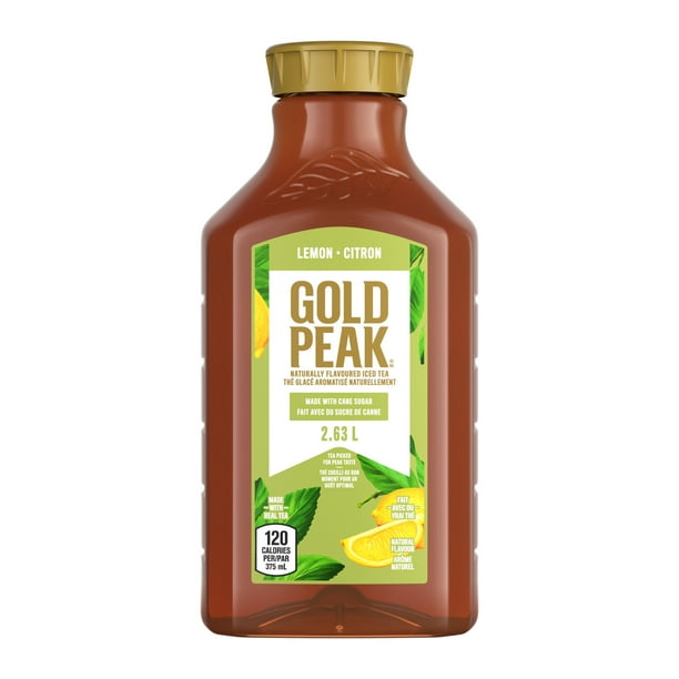 Gold Peak Lemon Iced Tea Handle Free Bottle, 2.63 Liters, Gold Peak ...