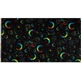 Cotton Rainbow Moons and Stars Space Galaxy Night Sky Hoot Rocks Multi ...